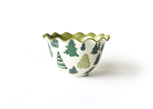 Fir Forest 9in Ruffle Bowl - Coton Colors Company